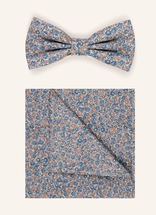 Paul Paul Set: Fliege Und Einstecktuch blau