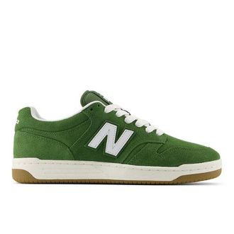New Balance Unisexe 480 en Vert/Blanc, Suède/Mesh, Taille 40.5 Large