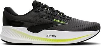 Brooks Revel Max Chaussures de running pour homme, Ebony Black Nightlife, 44.5 EU