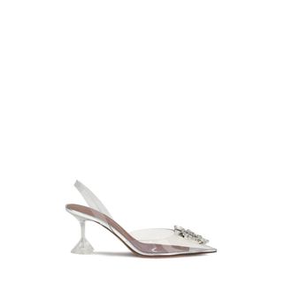Amina Muaddi Damen, Schuhe, Grau, 35 EUGr&ouml;&szlig;e