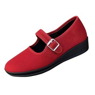 Generic Chaussures Mary Jane respirantes et d&eacute;contract&eacute;es pour femme - Bout rond - &Eacute;l&eacute;gantes - Talon compens&eacute; - L&eacute;g&egrave;res - Classiques et confortables - Pour la