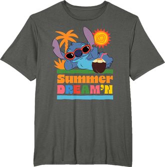 Disney Lilo & Stitch Summer Dreamn Stitch Beach Vacation T-Shirt