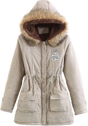 Generic Vestes dhiver 2026 pour femmes, manteaux dhiver pour femmes, grande taille, matelass&eacute;, en polaire, chaud et &eacute;pais, veste &agrave; capuche avec poche zipp&eacute;e, 