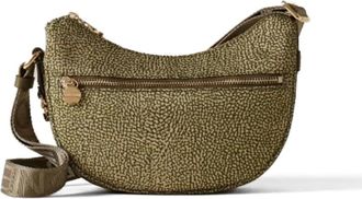 Borbonese Femme, Sacs, Vert, Taille: ONE Size Mini sac bandouli&egrave;re Eco Line
