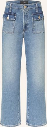 7 For All Mankind Straight Jeans Stovepipe Vintage Straight Ankle blau