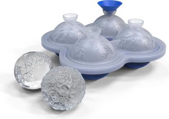 Winkee Erde und Mond Eisw&uuml;rfelform I Wiederverwendbare Silikonform f&uuml;r Eisw&uuml;rfel I F&uuml;r Cocktails und Getr&auml;nke I Geschenk f&uuml;r Astronomie-Fans