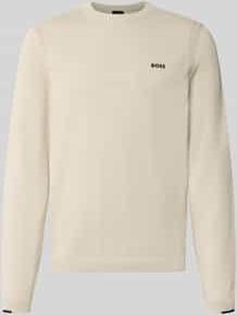 HUGO BOSS Regular Fit Pullover aus reiner Baumwolle Modell KN_Ever-X