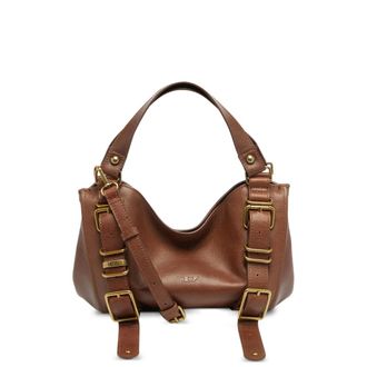 Diesel D-One-Small Top-handle Bag In Treated Leather
