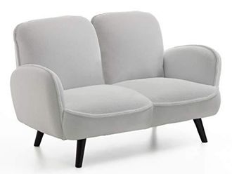 Atlantic Home Collection BEN, 2-Sitzer, Schafwollimit&auml;t, weiss