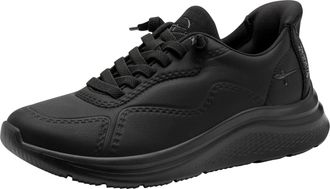 Tamaris Comfort Damen Step IN Sneaker flach zum Schlupfen Sportlich, Schwarz (Black), 42 EU
