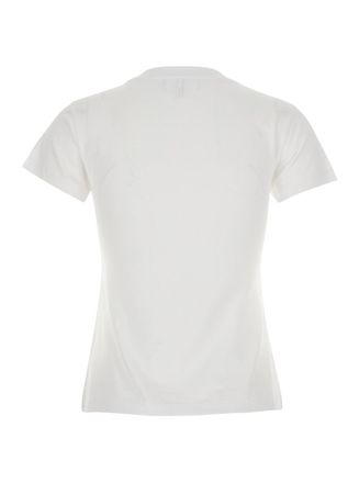 Ganni Womens T-Shirt Basic Cotton Jersey Baby Fit Tiger White T-Shirts & Jerseys