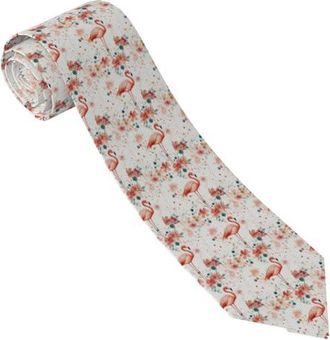 Generic Cravate Imprim&eacute; Flamant Roses &Agrave; Fleurs &Eacute;troit Cravates &Eacute;l&eacute;gant Cravate Pour Homme Pour Affaires L&Eacute;cole Remise De Dipl&ocirc;me