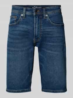 s.Oliver Red Label Regular Fit Jeans-Bermudas aus Baumwoll-Mix