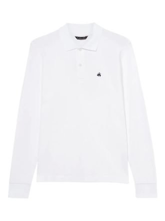 Brooks Brothers polo en coton piqu&eacute; - Blanc
