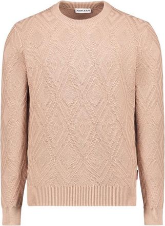 Joop Herren Pullover braun Baumwolle unifarben