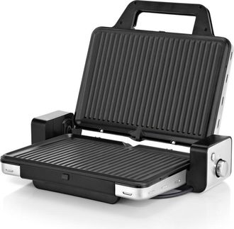 WMF 0415110011 Elektro Kontaktgrill Silber, Schwarz