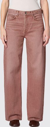 A Gold E Arc High-Waist-Jeans mit weitem Bein aus reiner Baumwolle