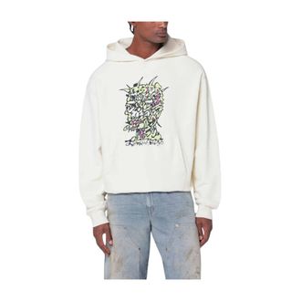 Brain Dead Scrambled Head Hoodie - - Sweatshirts & Hoodies - Herren - Beige - M