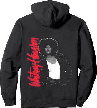 F4NT4STIC Whitney Houston Whitney Pose black Pullover Hoodie