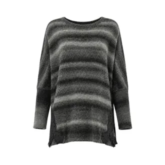 Pink Memories Pullover mit Rundhalsausschnitt - - Knitwear - Damen - Grau - XS