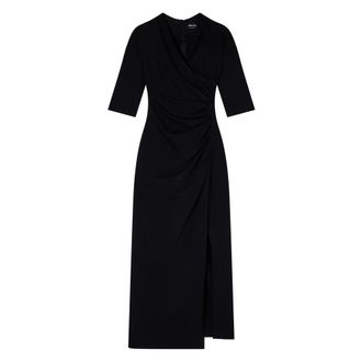 Giorgio Armani Femme, Robes, Noir, Taille: 40 FR Robe Tube Milano-stitch