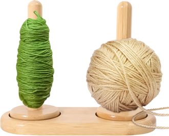 Generic Fadentr&auml;ger f&uuml;r Haken - stabile Holzhalterung | Garnspender mit Stickerei mit Doppelkugellager, Aufbewahrungszubeh&ouml;r, Netzteil, Anf&auml;nger, Organizer, S