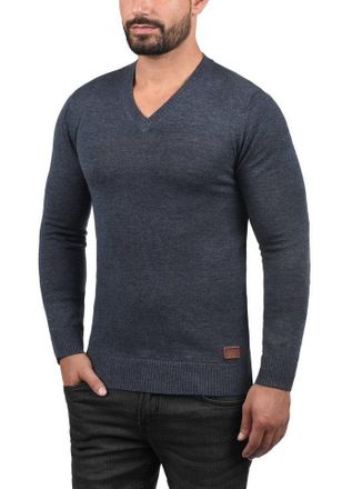 Blend Strickpullover BHLasse Feinstrickpullover mit aufgestickten Ellenbogenpatches