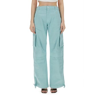 Moschino Femme, Pantalons, Bleu, Taille: W29 Wide Pantalons