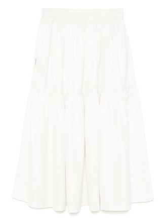 Chocoolate jupe imprimée à lien de resserrage - Blanc