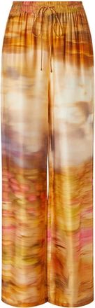 Pinko Pinko, Femme, Pantalons, Beige, Taille: 38 FR Wide Pantalons