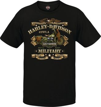 Harley-Davidson Harley-Davidson Military - Mens Graphic T-Shirt - Overseas Tour | War Bike