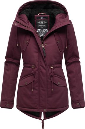 Marikoo Damen Winterjacke Manolya mit Teddyfellfutter & Baumwoll-Obermaterial