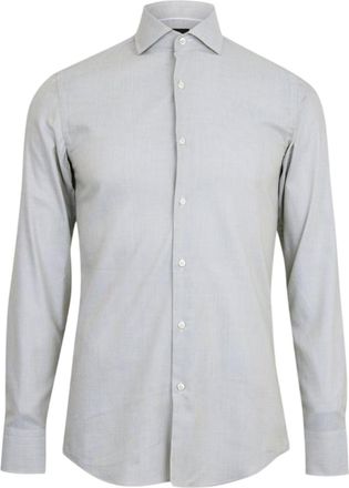 HUGO BOSS Hemd f&uuml;r Herren, Spreizkragen, Lang&auml;rmlig (Hellgrau)