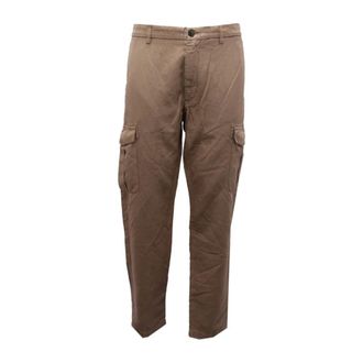 Eleventy Cargo Baumwoll-Leinenhose - - Trousers - Herren - Braun - W36