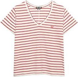 Superdry Studios Slub Embroidered Short Sleeve V Neck T-Shirt 2XL