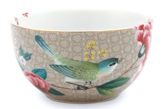 Pip Studio Essenza Home Pip Studio 26-51003123 Blushing Birds Bowl Khaki 12 cm (1 St&uuml;ck)