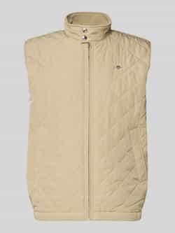 GANT Regular Fit Weste mit Stehkragen in Stepp-Optik