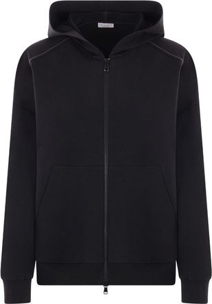 Brunello Cucinelli Hoodie aus Jersey - Schwarz