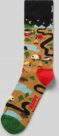 Happy Socks Socken mit Label-Print Modell Camping