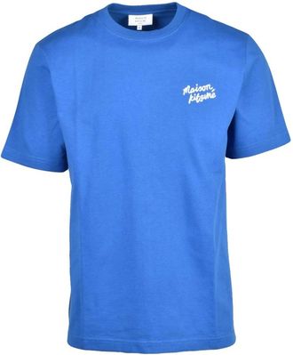 Maison Kitsun&eacute; Homme, Tops, Bleu, Taille: S T-Shirt