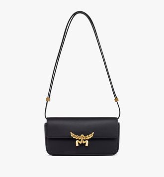 MCM Himmel Schultertasche aus spanischem Kalbsleder