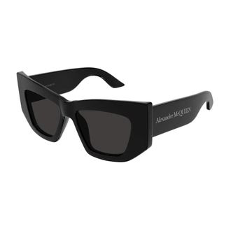 Alexander McQueen Mutige geometrische Oversize-Sonnenbrille f&uuml;r Frauen - - Accessories - Damen - Schwarzk - 53 MM