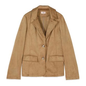 Oltre Jacke mit Nubuk-Effekt - - Jackets - Damen - Beige - XS