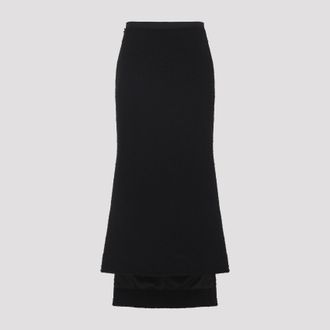 Lanvin Jupe asym&eacute;trique coupe droite Lanvin