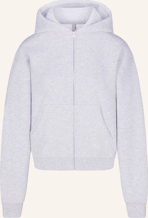 SKIMS Skims Lounge-Sweatjacke Cotton-Fleece grau
