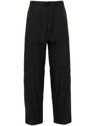 Juun.J pantalon ceintur&eacute; &agrave; poches cargo - Noir