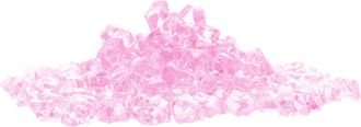 Garneck 500 Stück Acryl Kristallsteine Bunte Deko Eiswürfel Vasenfüllung DIY Basteln Party Dekorationen Zerstoßenes EIS in Rosa Lichtreflektierende Unregelmäß