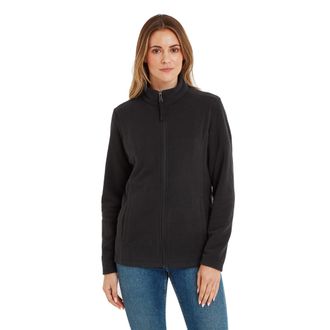 TOG24 Revive Damen Fleecejacke D&uuml;nn Leicht Outdoor Fleecejacken Mit Full-Zip Warm Winterjacke Antistatische Sweatjacke F&uuml;r Wandern Sport Laufen Schwarz 52