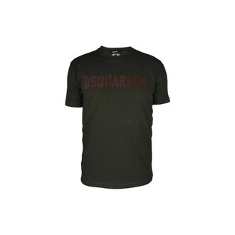 Dsquared2 Cotton T-Shirt - - Tops - Herren - Gr&uuml;n - 2XL