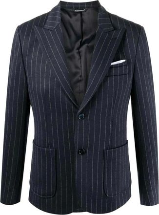 Daniele Alessandrini Homme, Costumes, Bleu, Taille: S Blazer
